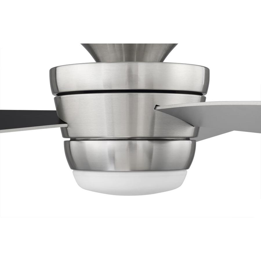 Harbor Breeze Mazon 44-in Brushed Nickel LED Indoor Flush Mount Ceiling ...