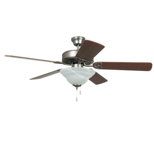 Craftmade Builder Deluxe Antique Nickel 52-in Indoor Ceiling Fan (5 ...