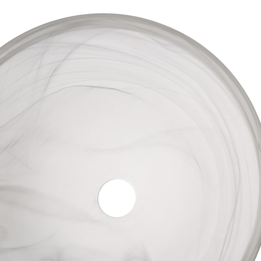 Litex 5.25-in H 13.25-in W Alabaster Alabaster Glass Globe Ceiling Fan ...