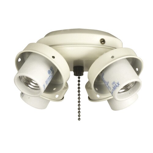 Litex 4-Light Bone Ceiling Fan Light Kit in the Ceiling Fan Light Kits ...