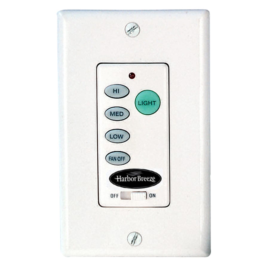Harbor Breeze 3-Speed 0.5-Amp Wireless White Remote Fan Control in the ...