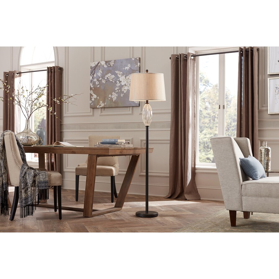 allen + roth Hartmere 62-in Bronze Shaded Floor Lamp in the Floor Lamps ...