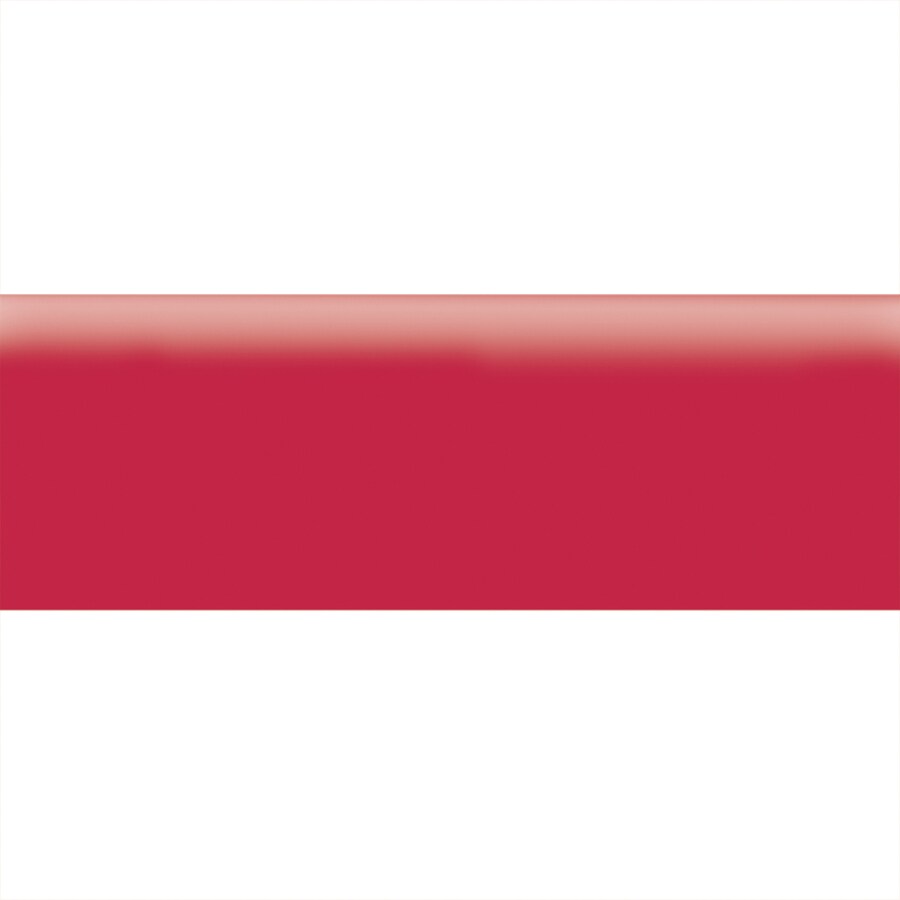 American Olean Bright Ruby Red Ceramic Mud Cap Tile (Common: 2-in x 6 ...