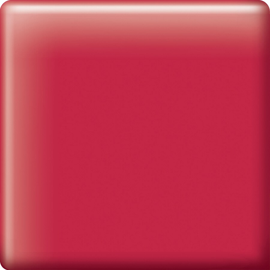 American Olean Bright Ruby Red Ceramic Mud Cap Corner Tile (Common: 2 ...