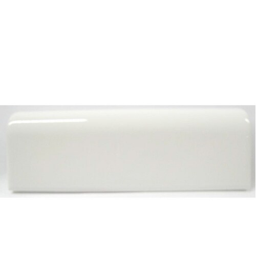 American Olean Starting Line White Gloss Ceramic Mud Cap Tile (2-in x 6 ...