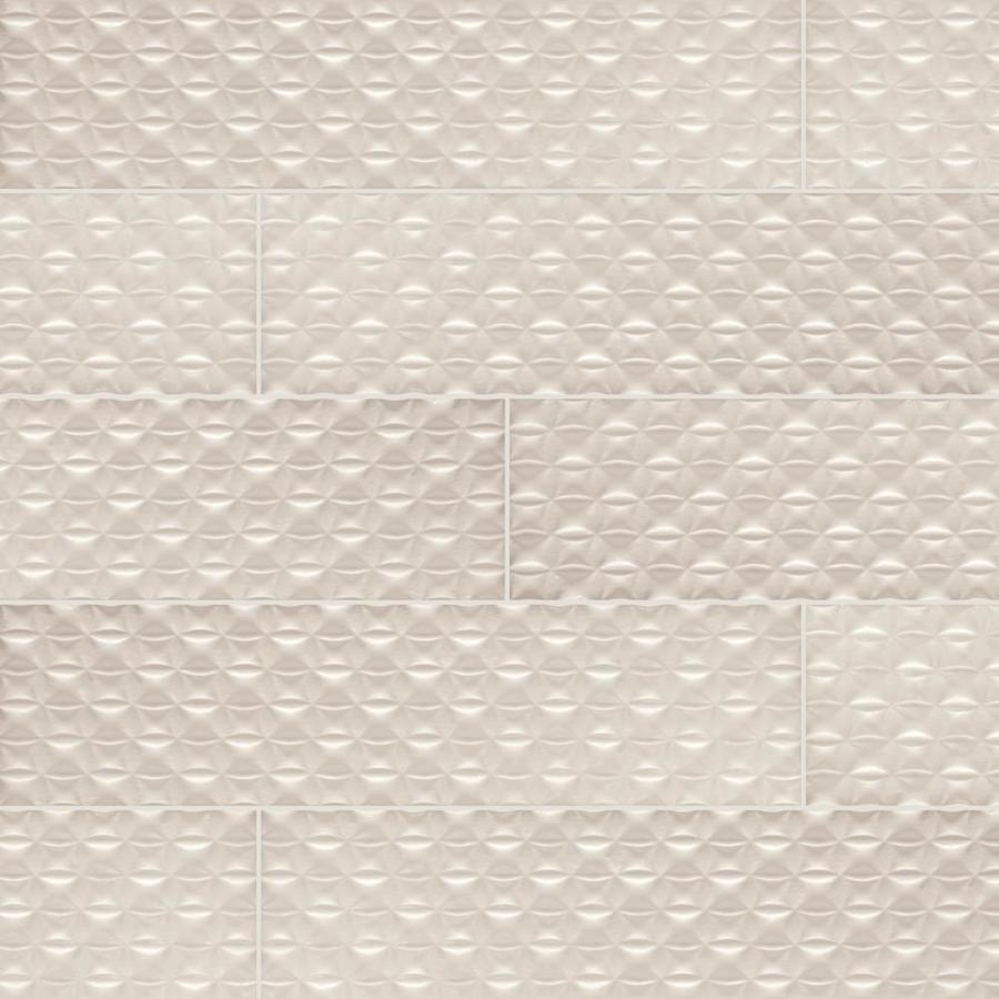 American Olean Visual Impressions 10-Pack Beige 8-in x 24-in Glossy ...