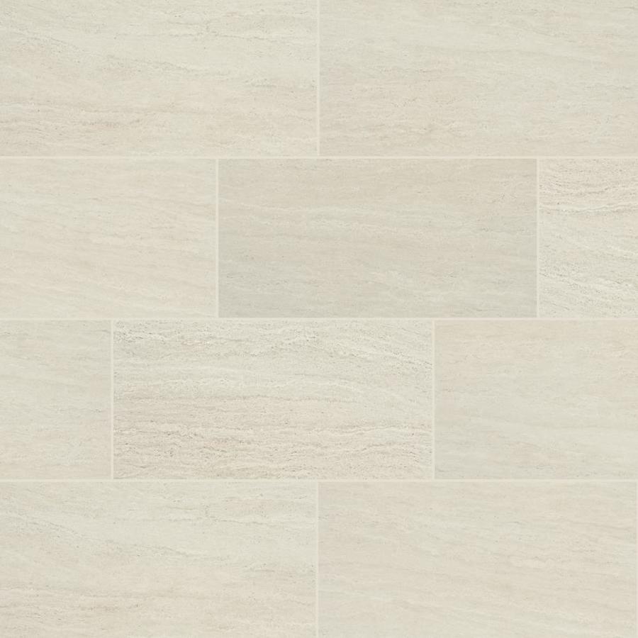 American Olean Sunset Falls 9-Pack White 12-in x 24-in Matte Porcelain ...