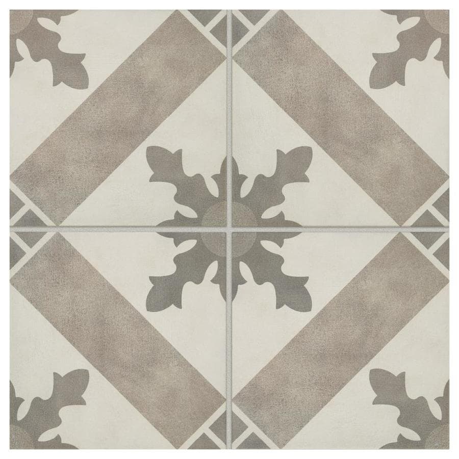 Mohawk SAMPLE ForeverStyle Argyle Glazed Porcelain Floor and Wall Tile ...
