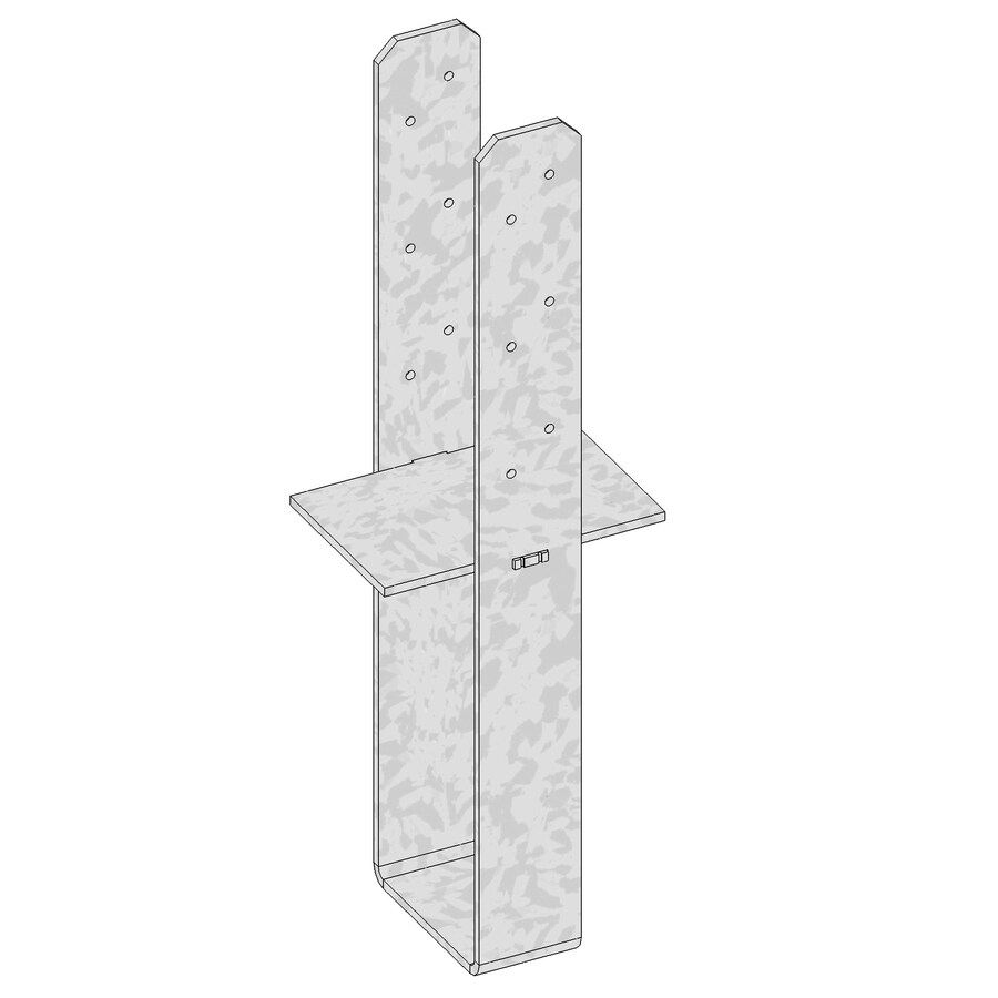 USP 4-in x 6-in G90 Galvanized Wood to Concrete (Cast in Place) Base at ...