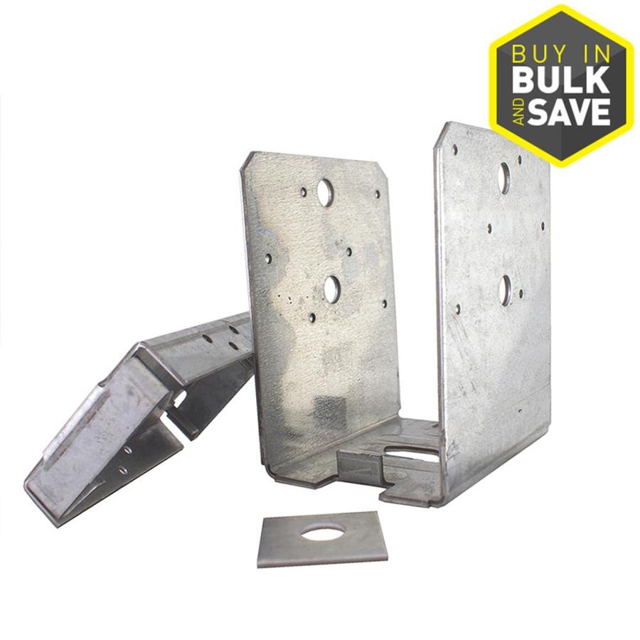 USP 4-in x 6-in Triple Zinc Wood to Concrete (Cast in Place) Base at ...