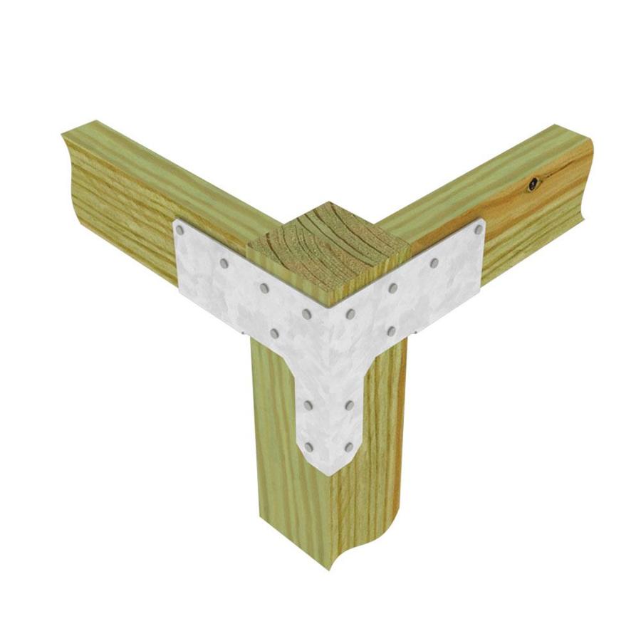 USP 4-in x 4-in 18-Gauge Triple Zinc Corner Tie in the Joist Hangers ...