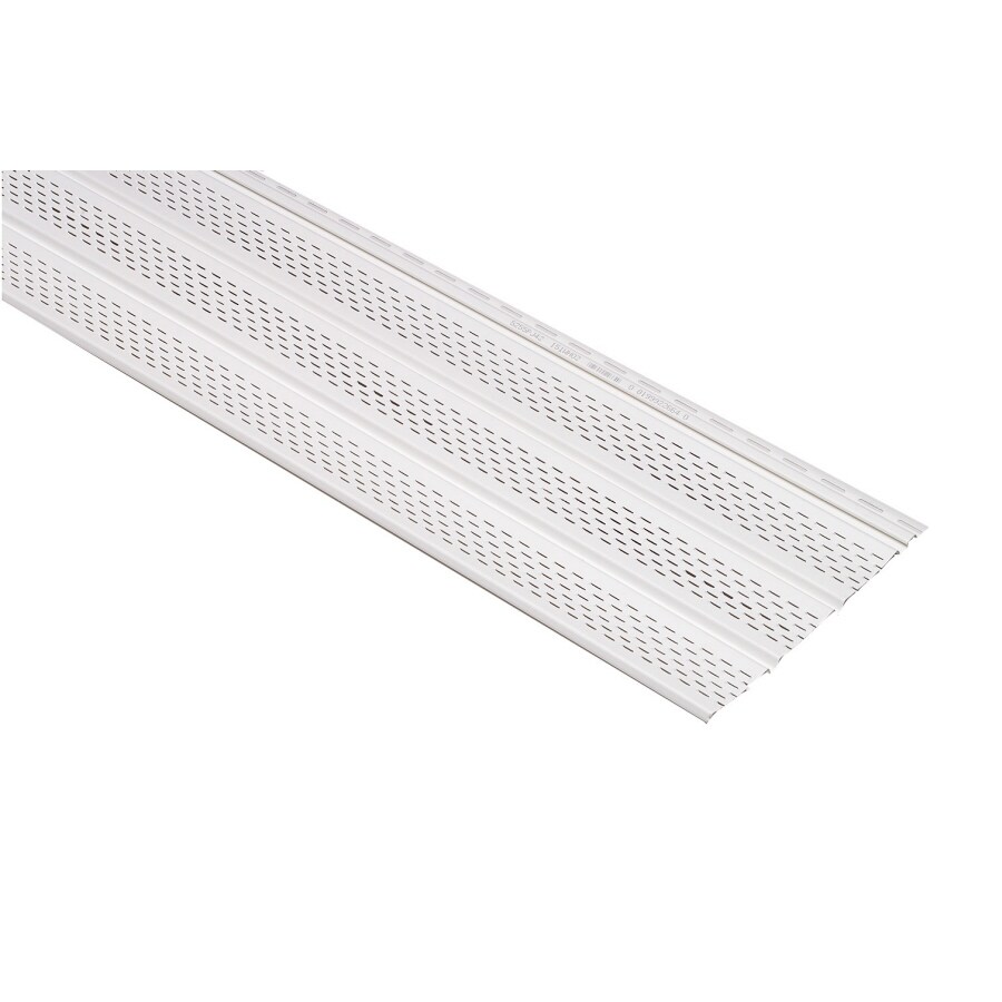 Georgia-Pacific 12-in x 143.75-in White Vinyl Vented Soffit in the ...