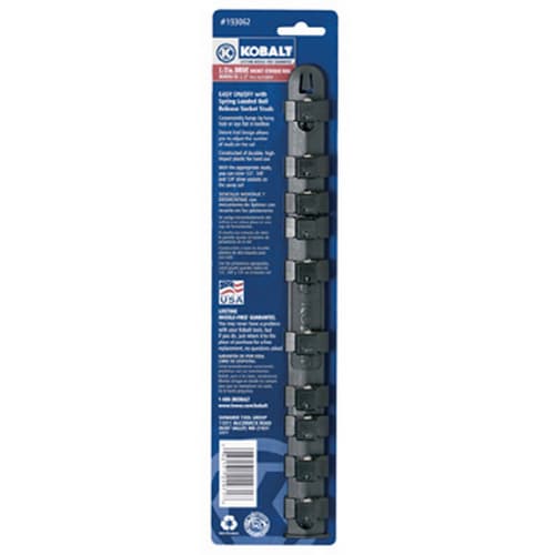 Kobalt 1/2" Drive Socket Storage Rail in the Tool Storage Accessories ...