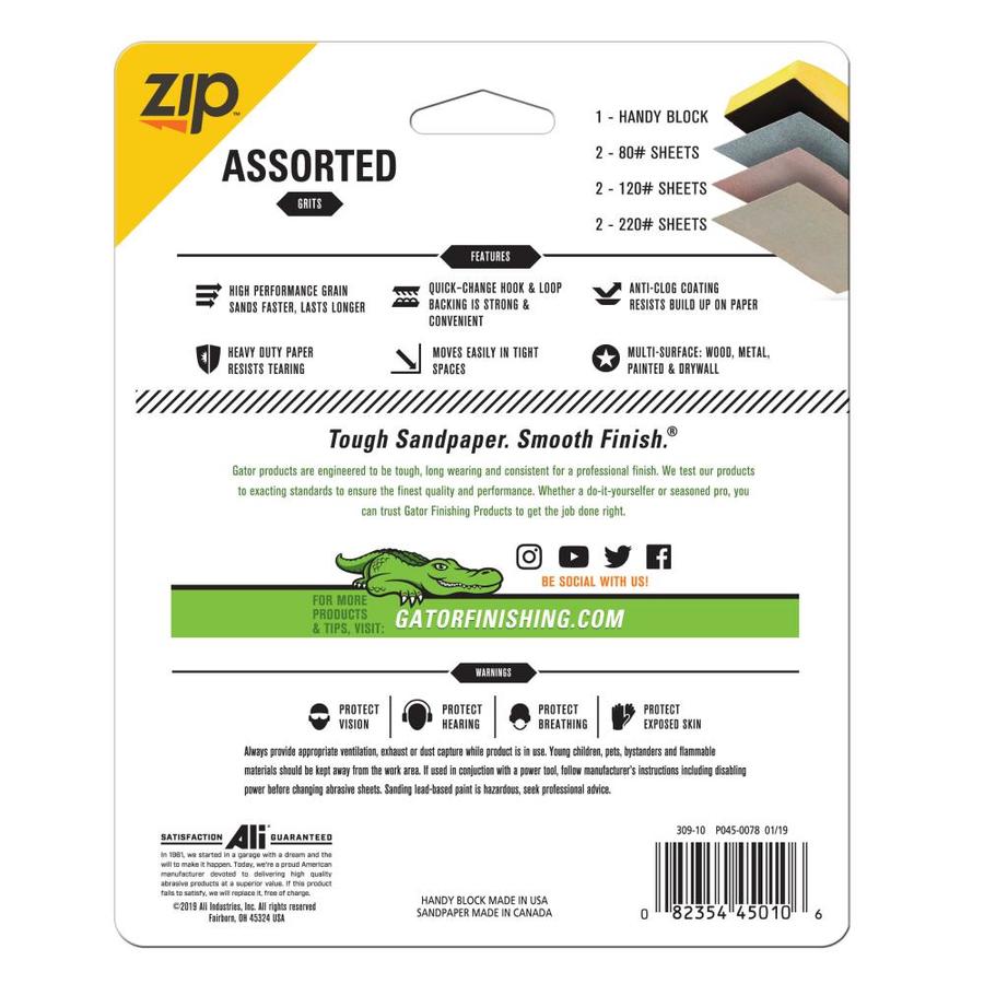 Gator Zip Handy Block Detail Sand Kit at Lowes.com