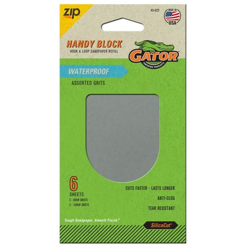 Gator 6-Pack 2.625-in W x 5.0-in L Commercial Sandpaper in the ...