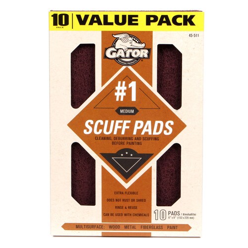 Gator Gator 6 In. x 9 In. Maroon Scuffing Scuff Pads 10 Pack at Lowes.com
