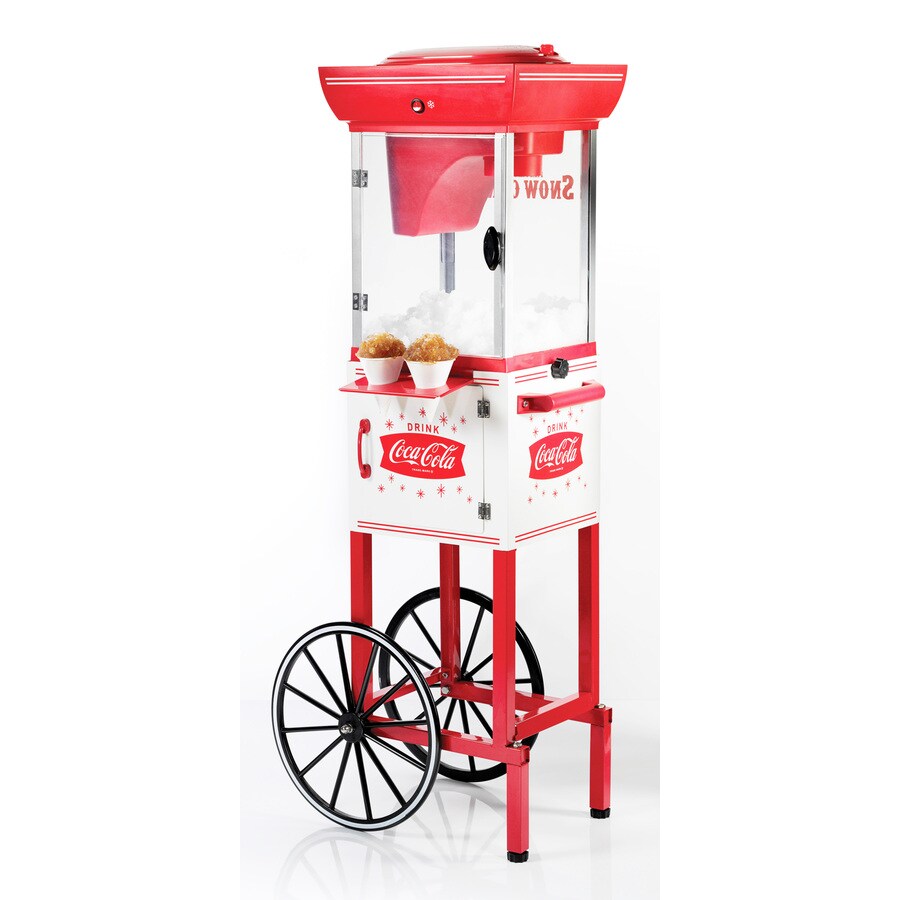 Nostalgia Coca-Cola Red Snow Cone Cart in the Frozen Drink Machines ...