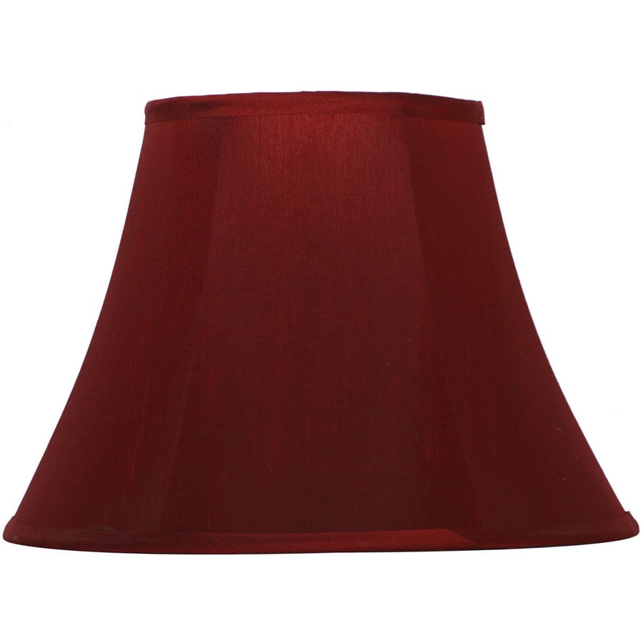 Portfolio 11-in x 15-in Red Fabric Bell Lamp Shade at Lowes.com