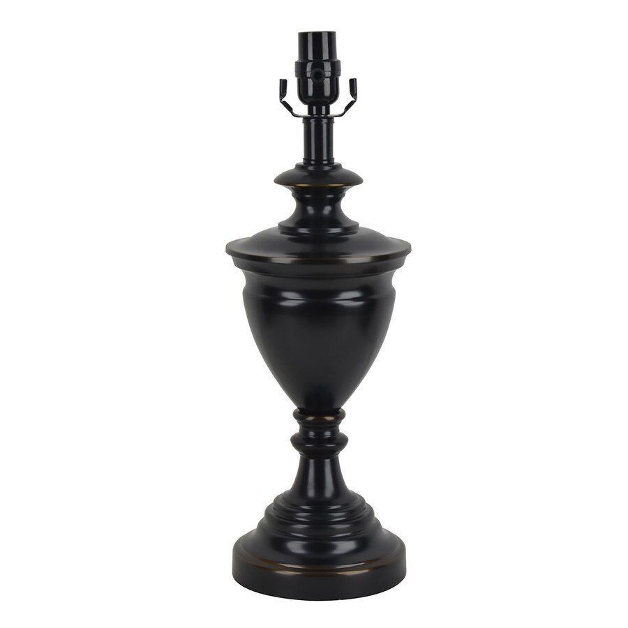 Allen + roth 18.5-in Aged Bronze Electrical Outlet Metal Lamp Base at ...