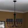 Shop allen + roth 5-in H 5.25-in W Black Bell Chandelier Light Shade at ...