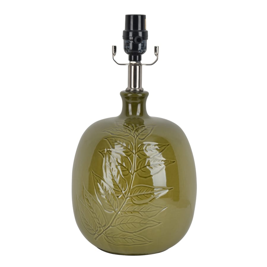Decor Therapy 14.75-in 3-Way Switch Green Ceramic Lamp Base in the Lamp ...