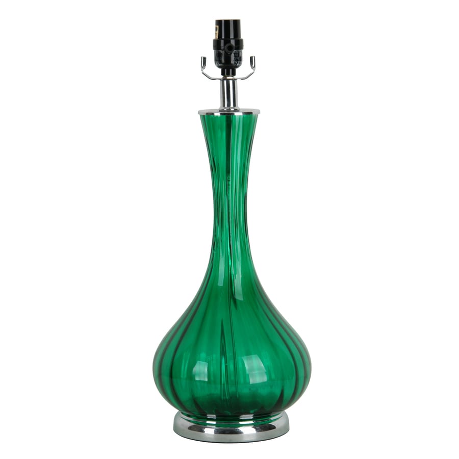 Decor Therapy 21-in Green Electrical Outlet 3-way Glass Lamp Base at ...