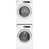GE 2.2-cu ft High Efficiency Stackable Front-Load Washer (White) ENERGY ...