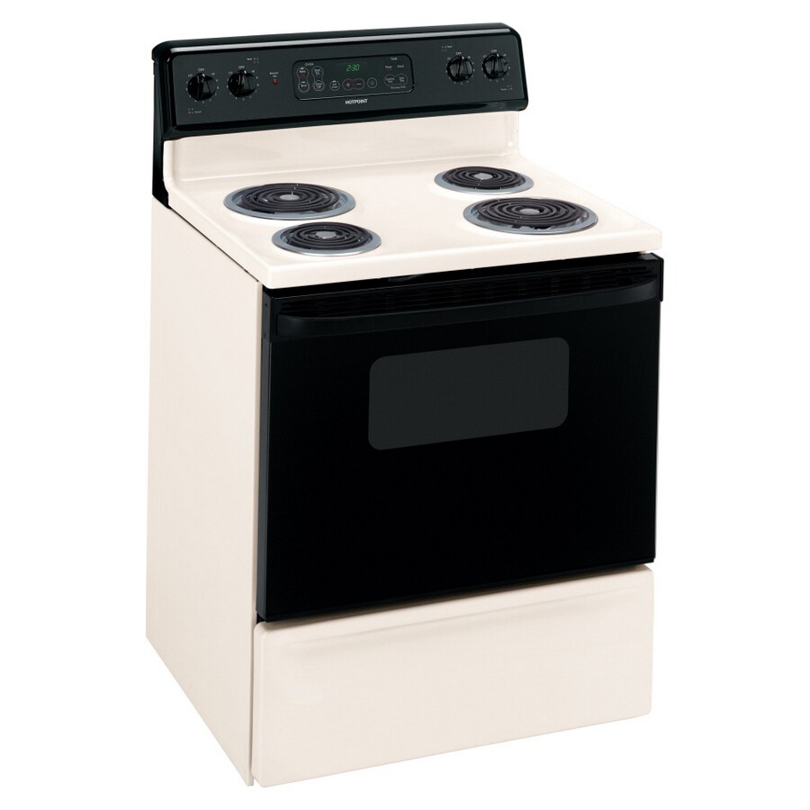 Hotpoint 30-in Self-Cleaning Electric Range (Bisque) at Lowes.com