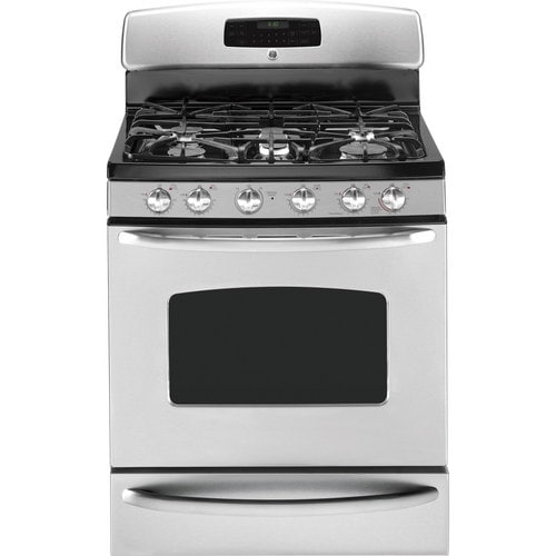 GE 30-Inch 5-Burner Freestanding Gas Range (Color: Stainless Steel) in ...