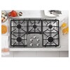 GE Profile 5-Burner Gas Cooktop (Stainless Steel) (Common: 36-in ...