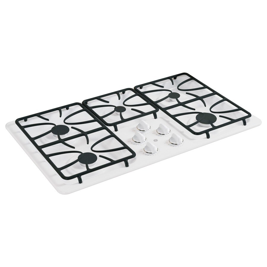 GE 36-in White Gas Cooktop at Lowes.com