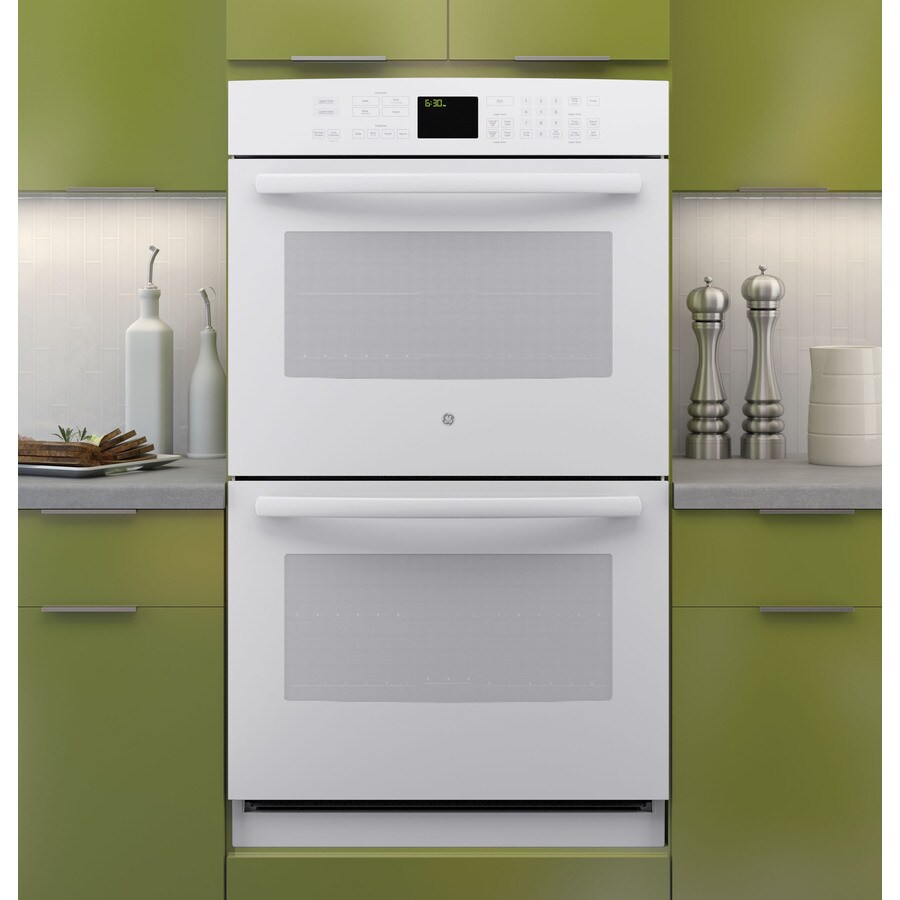 GE Profile Self-Cleaning True Convection Double Electric Wall Oven ...