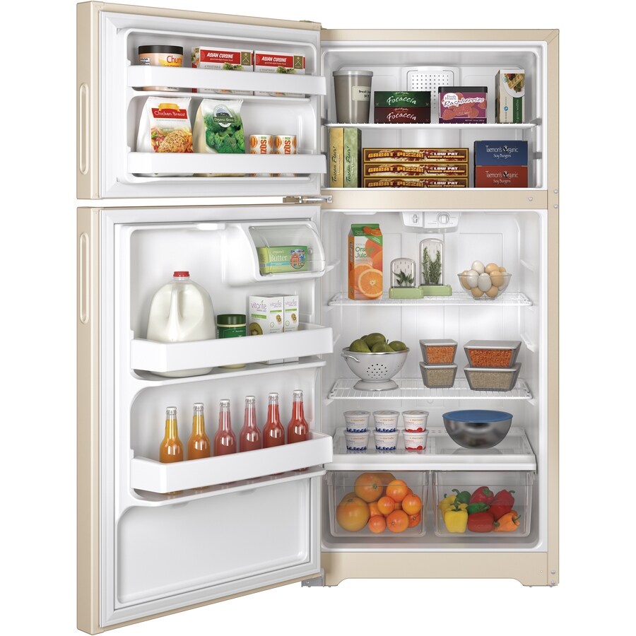Hotpoint 14.6-cu ft Top-Freezer Refrigerator (Bisque) at Lowes.com