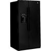 GE 25.4-cu ft Side-by-Side Refrigerator with Ice Maker (Black) Energy ...