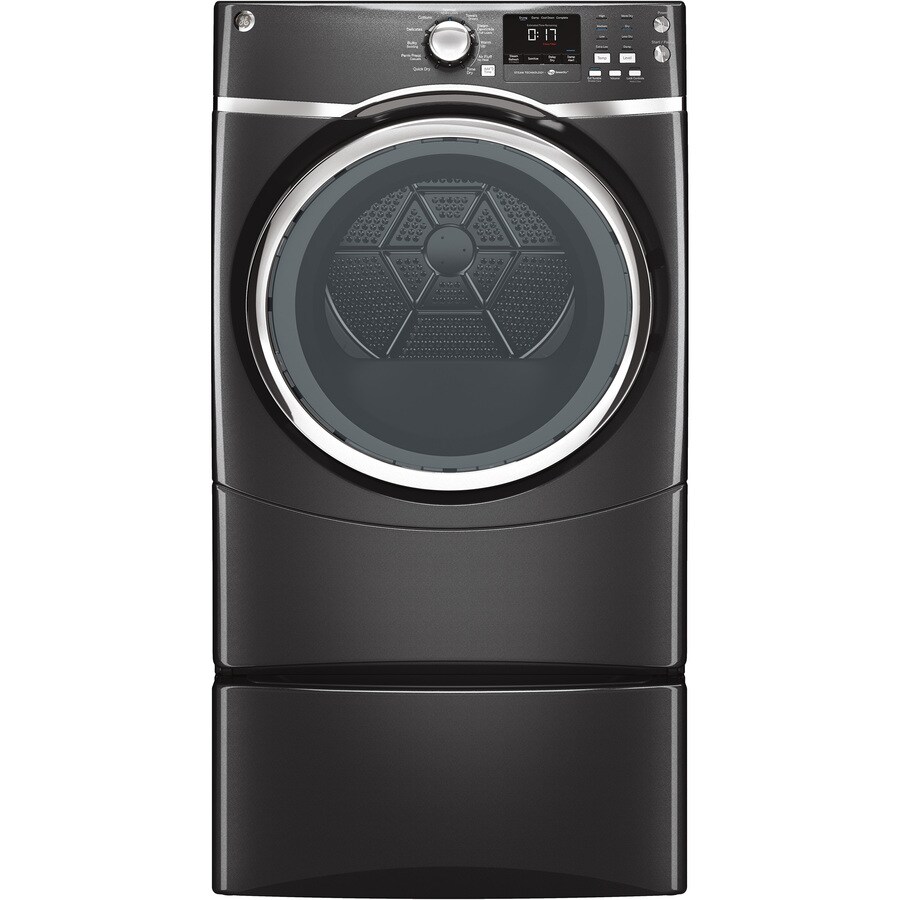 GE Reversible Side Swing Door Stackable Steam Cycle Gas Dryer (Diamond ...