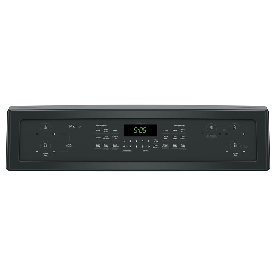 GE Profile 30-in Smooth Surface 5-Element 4.4-cu ft/2.2-cu ft Self ...