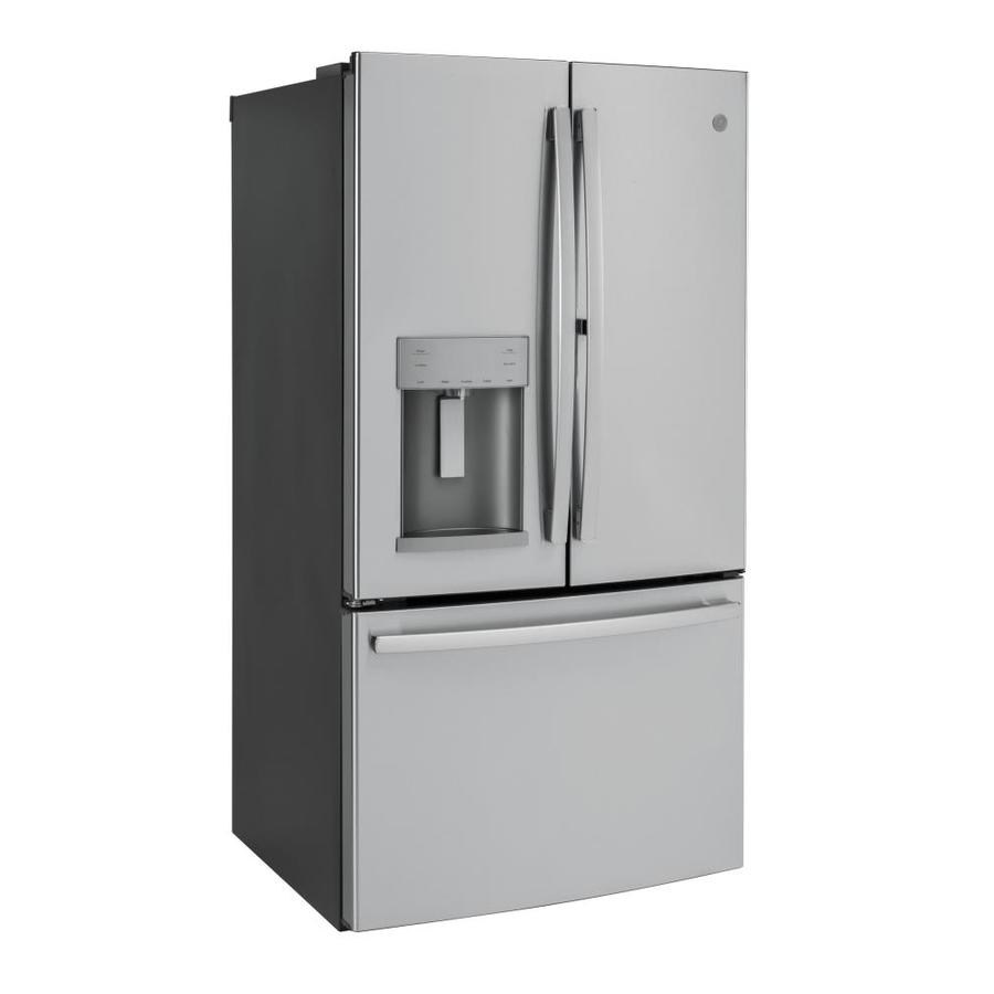 GE 27.8-cu ft French Door Refrigerator with Ice Maker and Door within ...