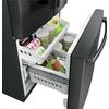 GE 23.8-cu ft French Door Refrigerator with Ice Maker (Black Stainless ...