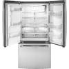 GE 17.5-cu ft Counter-Depth French Door Refrigerator with Ice Maker ...