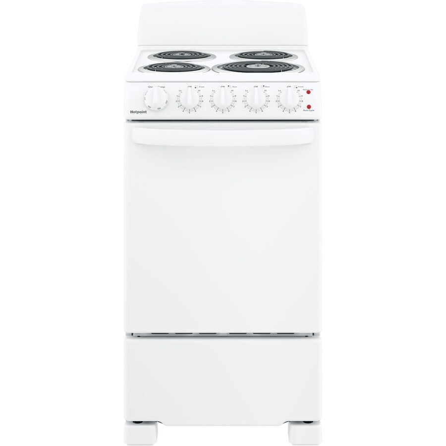 Hotpoint 20-in 4 Elements 2.3-cu ft Freestanding Electric Range (White ...