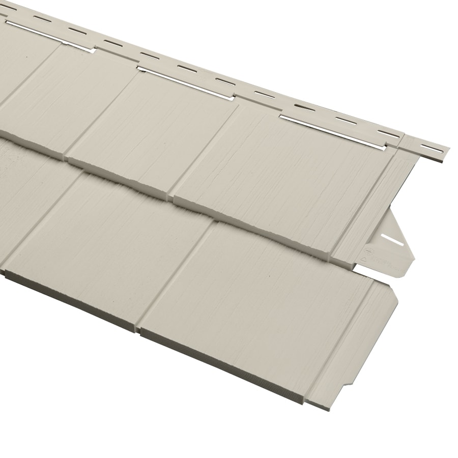 Almond Vinyl Siding Panel 14-in x 67.5-in at Lowes.com