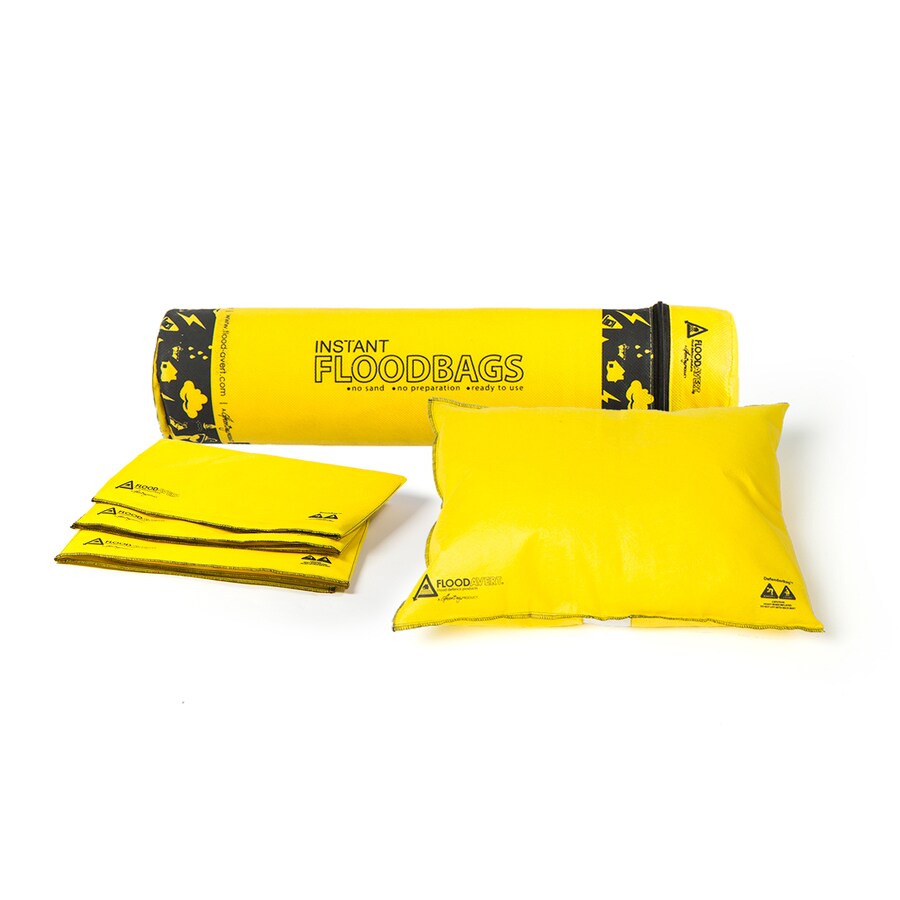 Flood Avert 4-Pack 17.5-in L x 4-in W Self-Inflating Flood Bags at ...