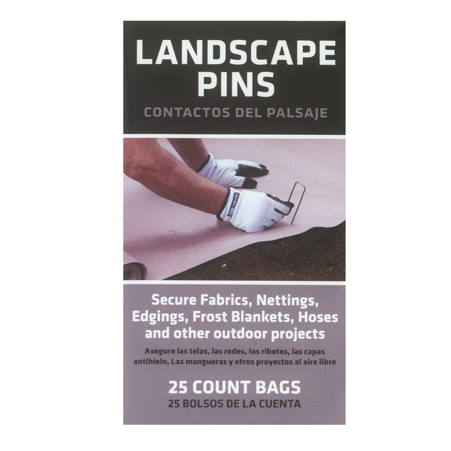 Greenscapes 25-Pack 4-in Steel Landscape Fabric Pins at Lowes.com