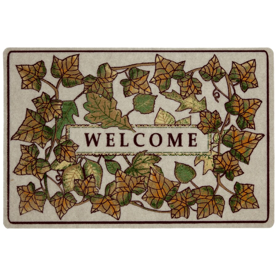 Mohawk Home Rectangular Door Mat (Common: 18-in x 30-in; Actual: 18-in ...