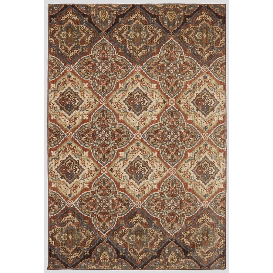 Mohawk Home Dryden 5 X 8 (ft) Triexta Chapel Latte Geometric Area Rug ...