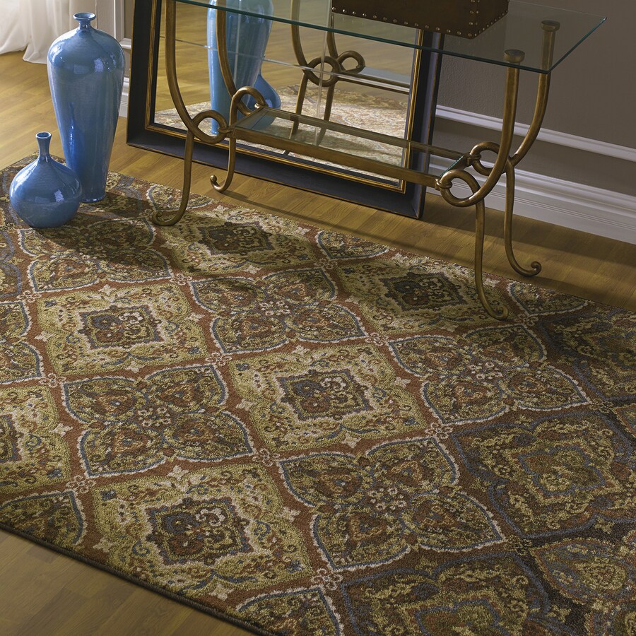 Mohawk Home Dryden 5 X 8 (ft) Triexta Chapel Latte Geometric Area Rug ...