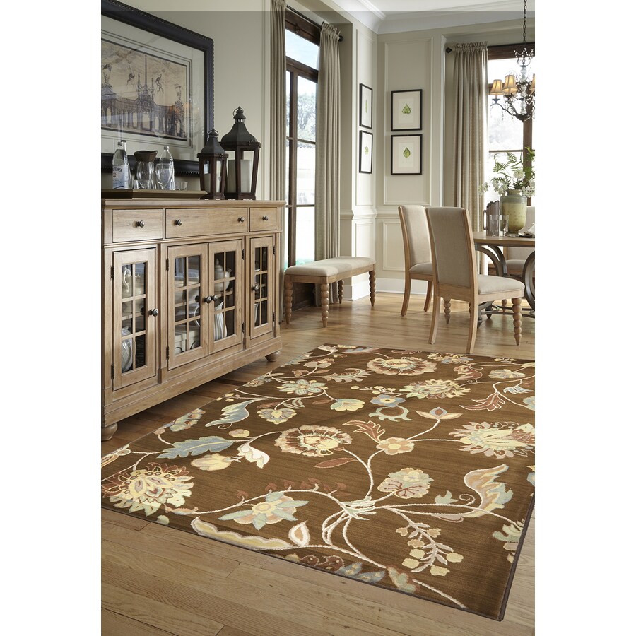Mohawk Home Serenity 10 X 13 (ft) Floral Area Rug in the Rugs ...