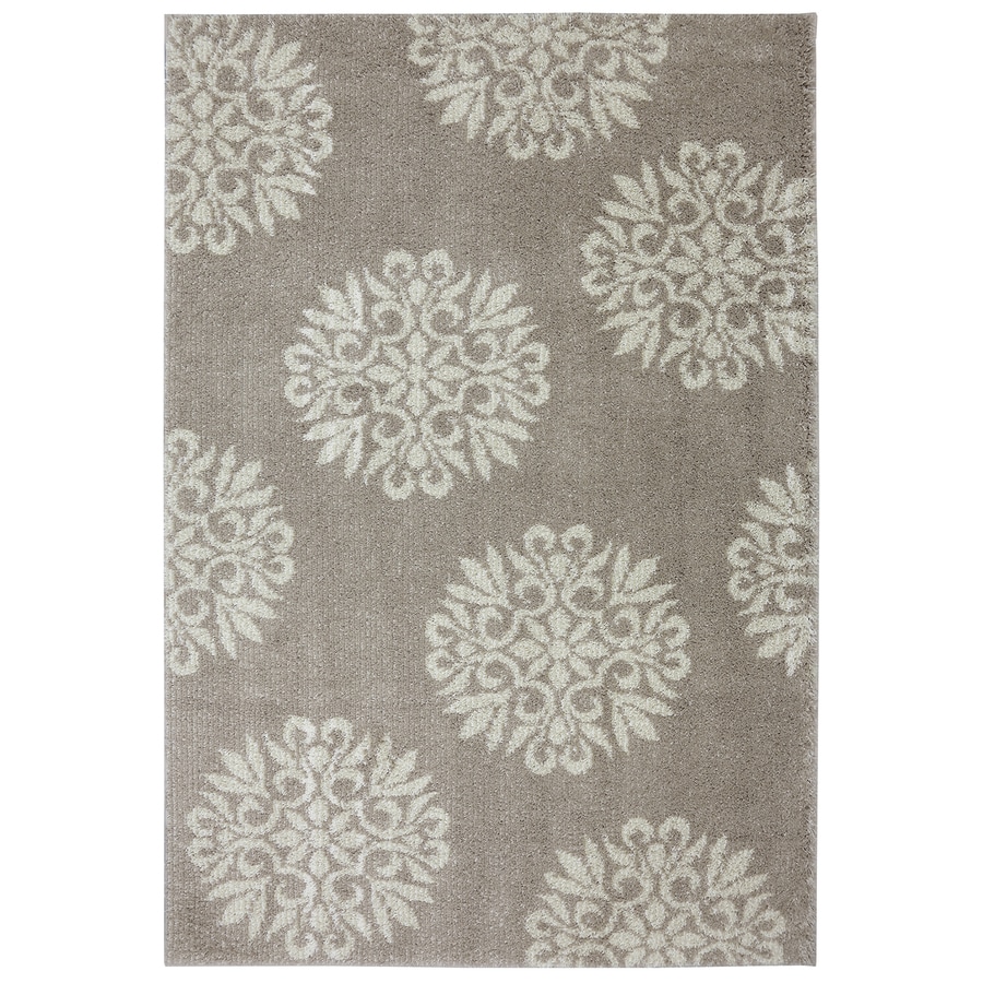 Mohawk Home Exploded Medallions Beige Rectangular Indoor Woven Area Rug ...