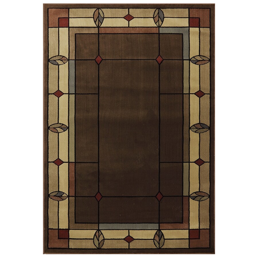 Mohawk Home Leaf Point 8 X 11 (ft) Loden Area Rug at Lowes.com