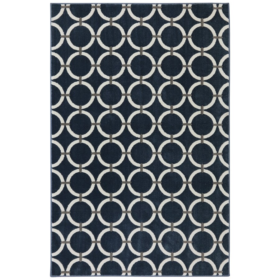 Mohawk Home Ringlet Dark Slate Rectangular Indoor Woven Area Rug ...